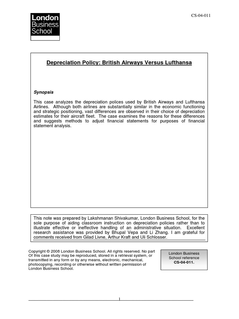 BA Lufthansa Case 2007 PDF | PDF | Airlines | Airline Hub