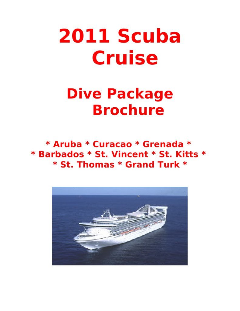 2011 Scuba Cruise Dive Package | PDF | Scuba Diving | Snorkeling