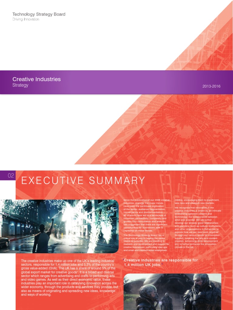 Creative Industries Strategy 2013-2016 PDF | PDF | Technological ...