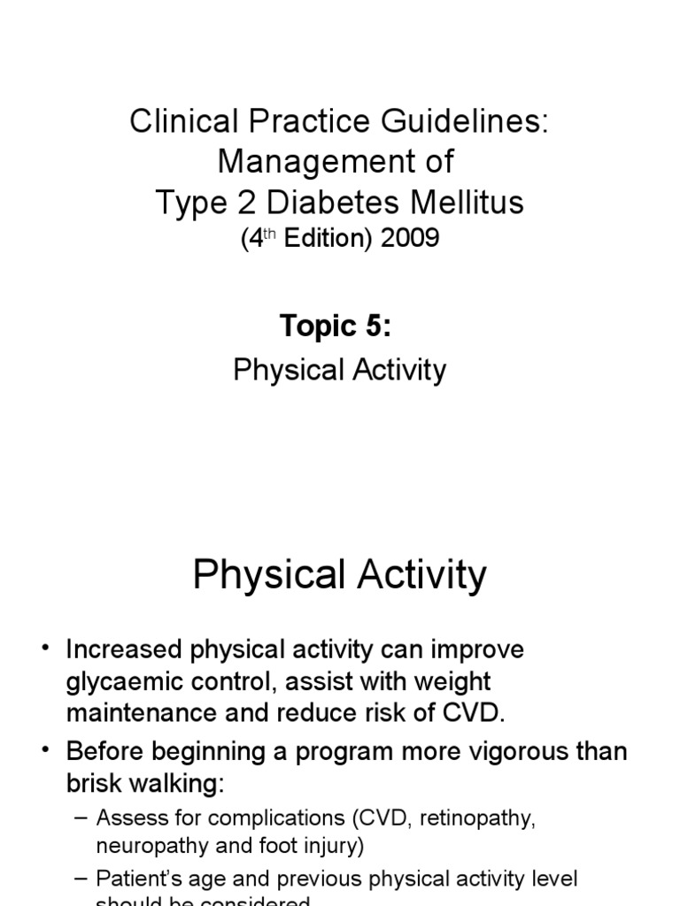 The Benefits of Physical Activity for Managing Type 2 Diabetes and ...