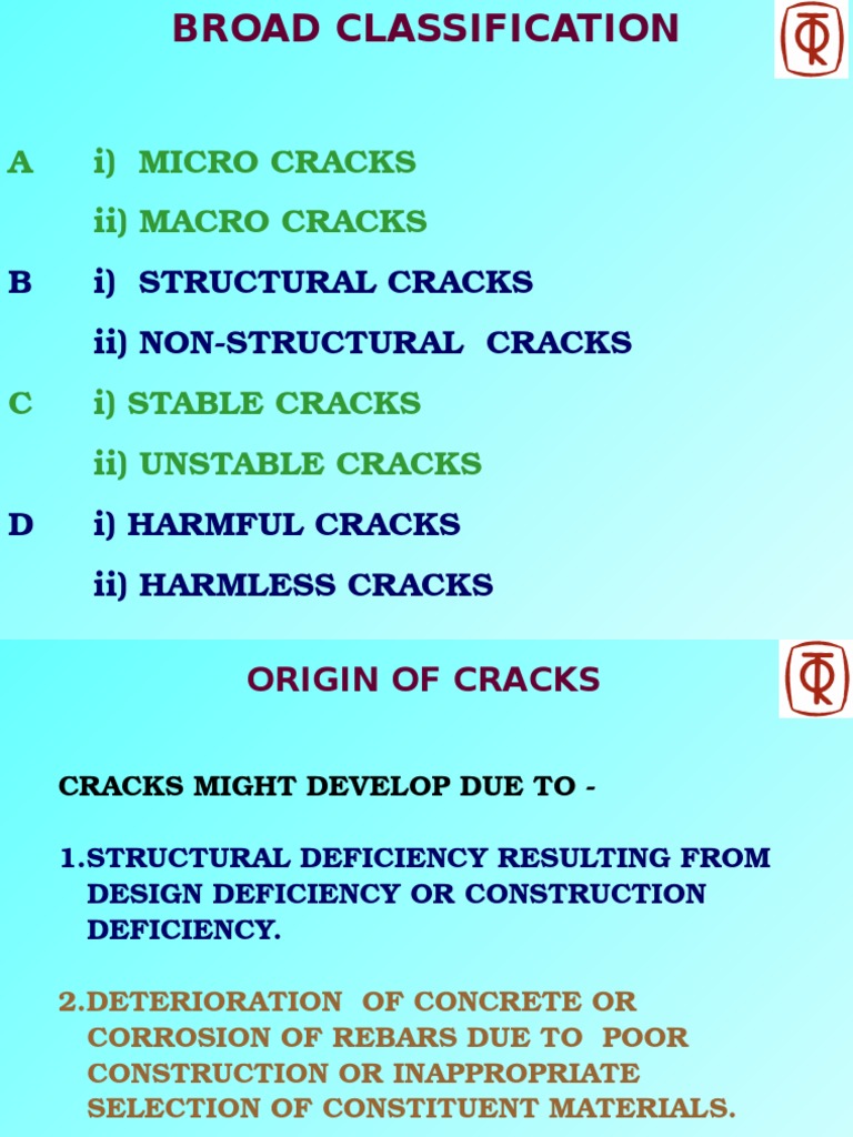 Types and Causes of Structural Cracks | PDF | Engineering | Applied And ...