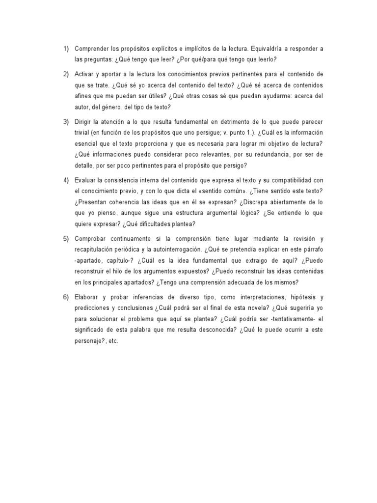 Comprender Los Propósitos Explícitos e Implícitos de La Lectura | PDF