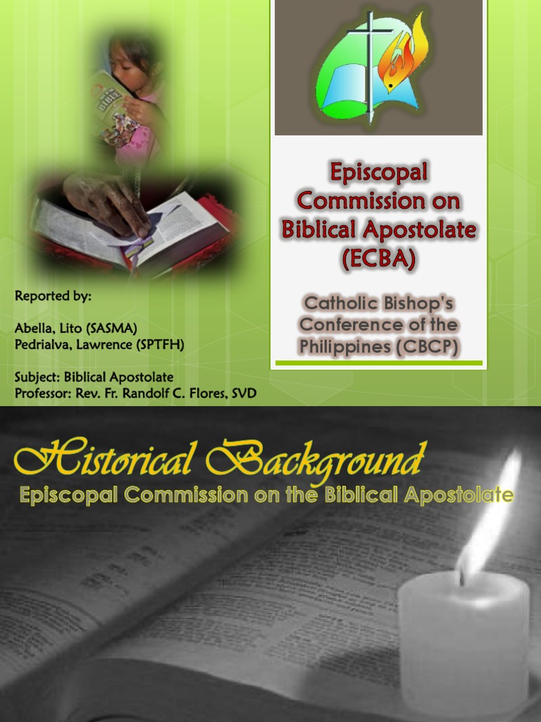 Episcopal Commission On Biblical Apostolate (ECBA) | PDF | Episcopal ...