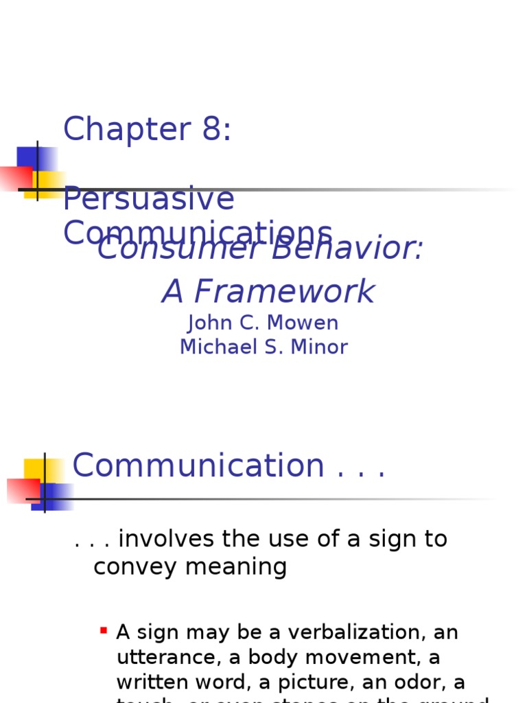 Chapter 8-Persuasive Communications | PDF