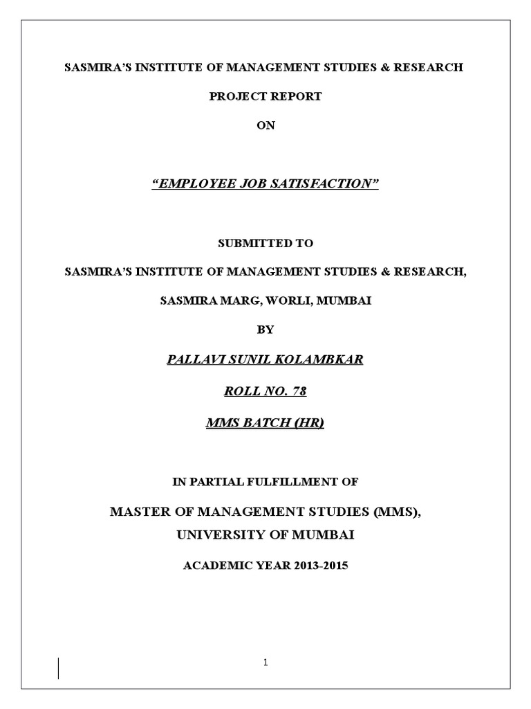 Employee Job Satisfaction | PDF | Job Satisfaction | Turnover (Employment)