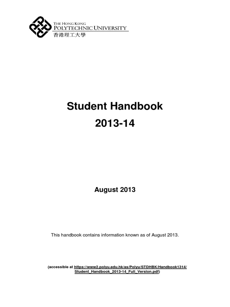 Student Handbook 2013-14 Full Version | PDF | Postgraduate Education | Curriculum