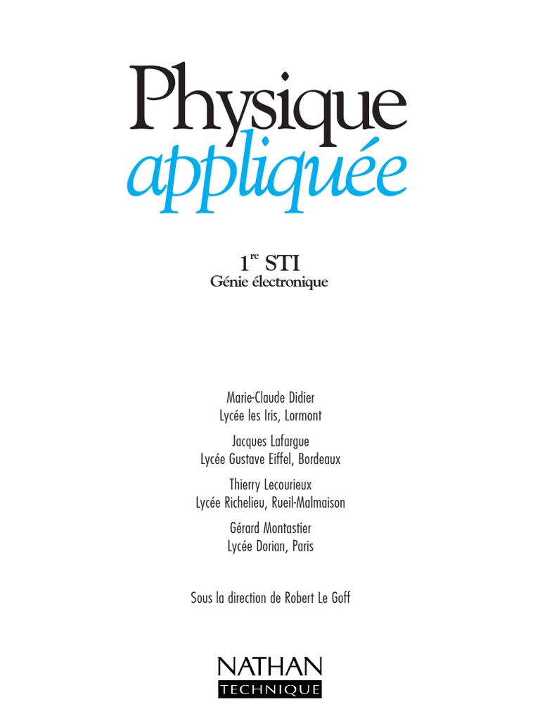 Diodes et Transistors en Génie Électronique | PDF | Diode | Transistor ...