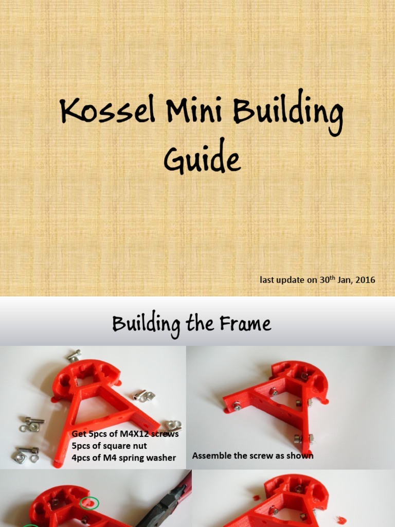 Kossel Mini Building Guide | PDF | Cartesian Coordinate System | Arduino