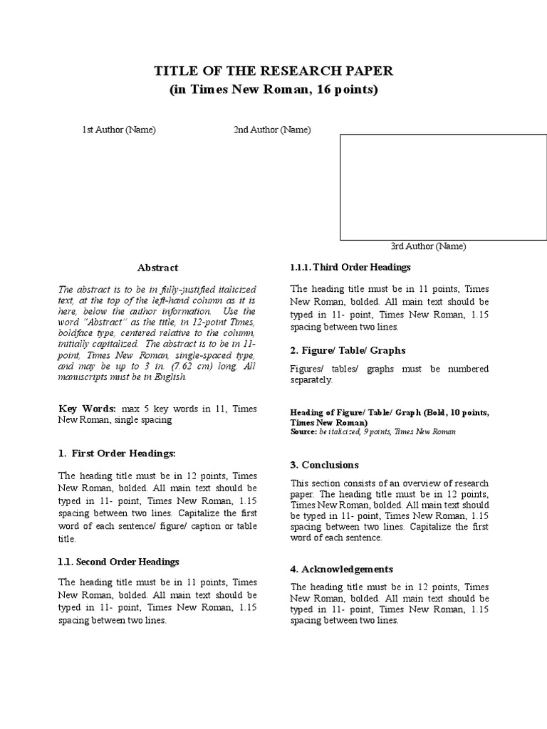 Research Paper Format | PDF