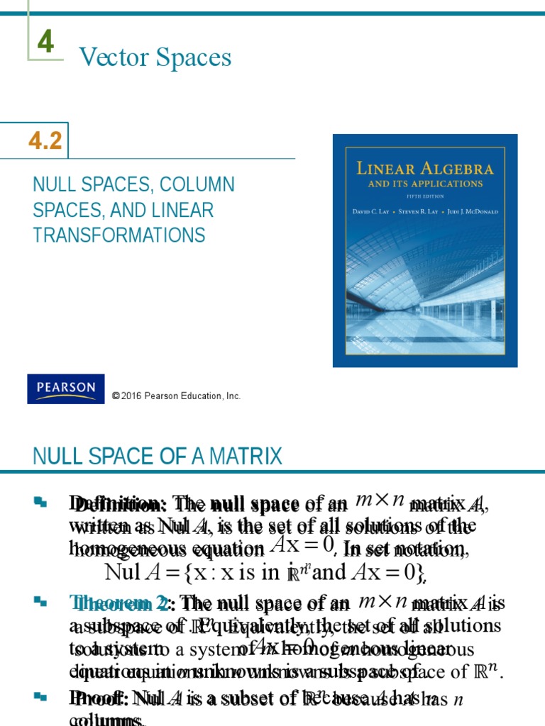 Algebra Lineal 2 Espacios Vectoriales | PDF | Linear Subspace | Vector ...