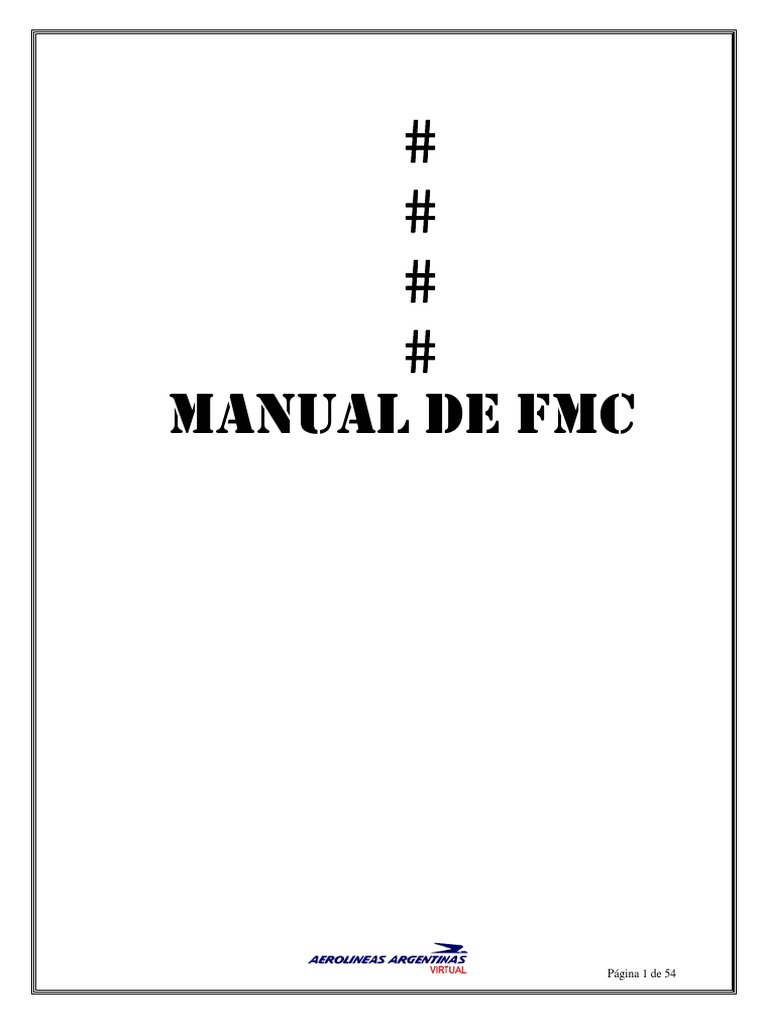 FMC Manual | Descargar gratis PDF | Control de tráfico aéreo | Aeropuerto