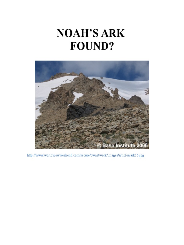 Noah Ark Found | PDF | Genesis Flood Narrative | Noah
