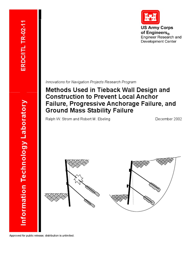 Tieback Wall Design and Construction | PDF | Deformation (Engineering ...