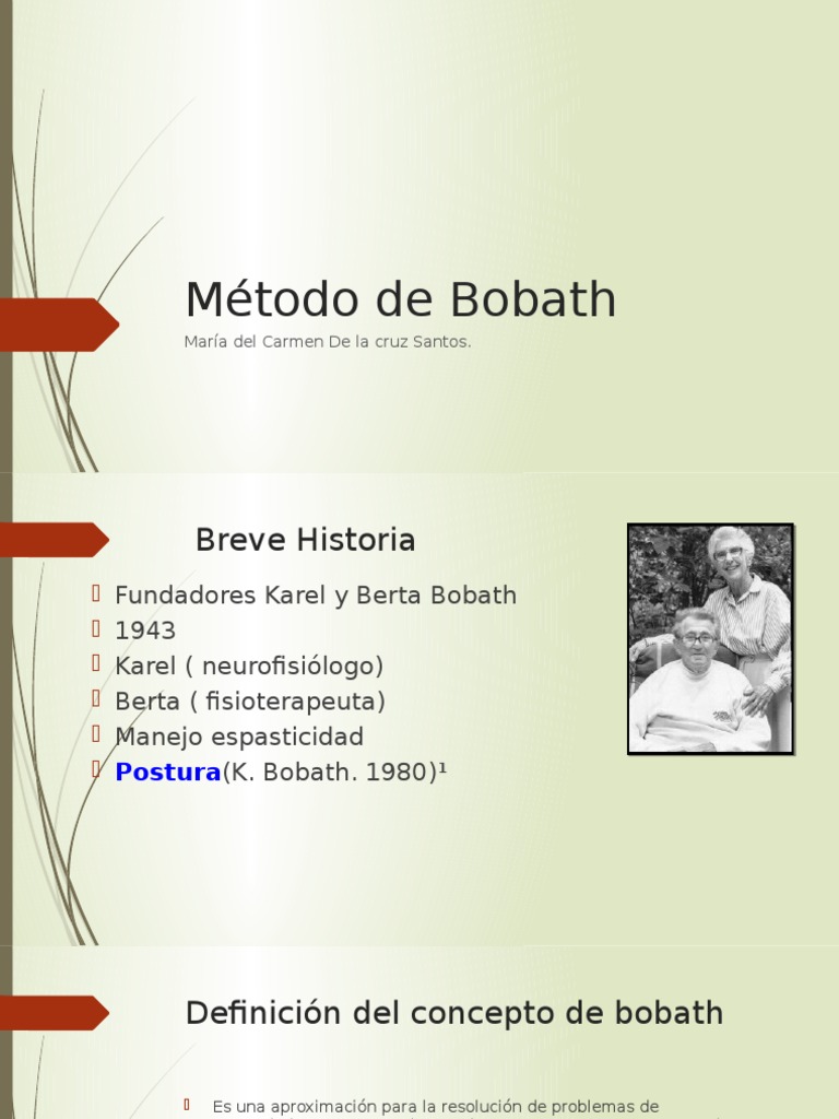 Expo Método de Bobath | PDF | Salud y bienestar