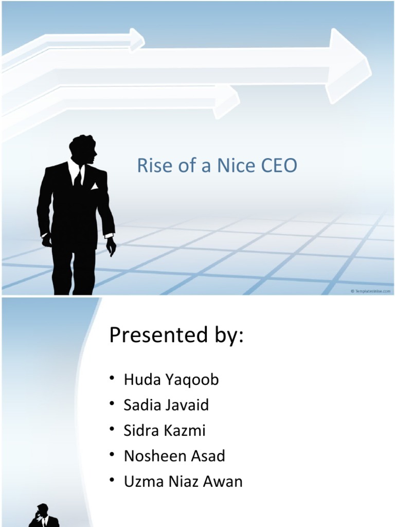 Rise of the Nice CEO Concept | PDF