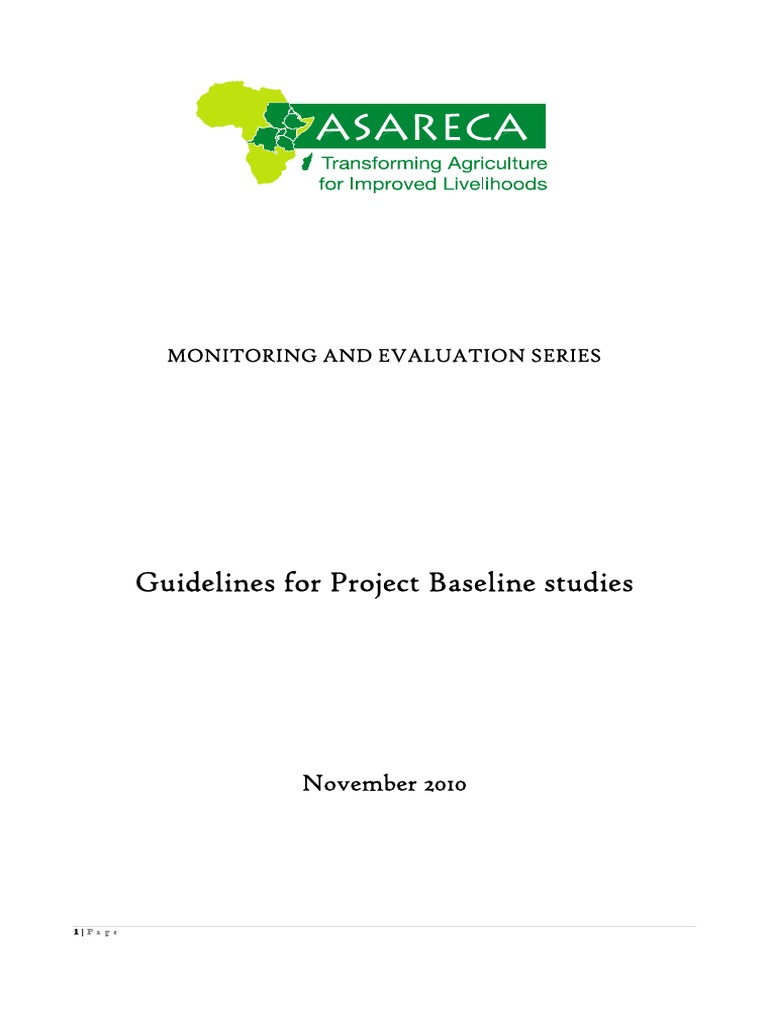 Guidelines for Project Baseline Studies | PDF | Performance Indicator ...