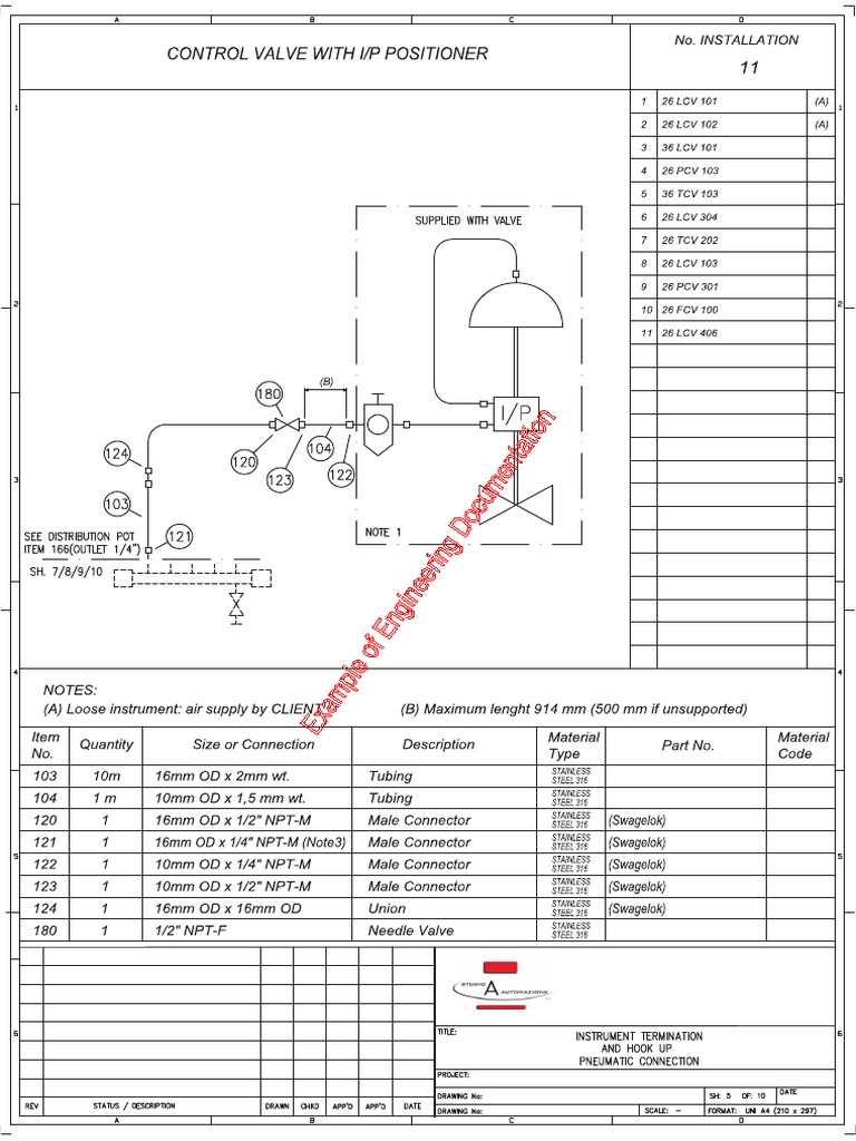 Control Valve Pneumatic HookUp | PDF | Hydraulic Engineering ...