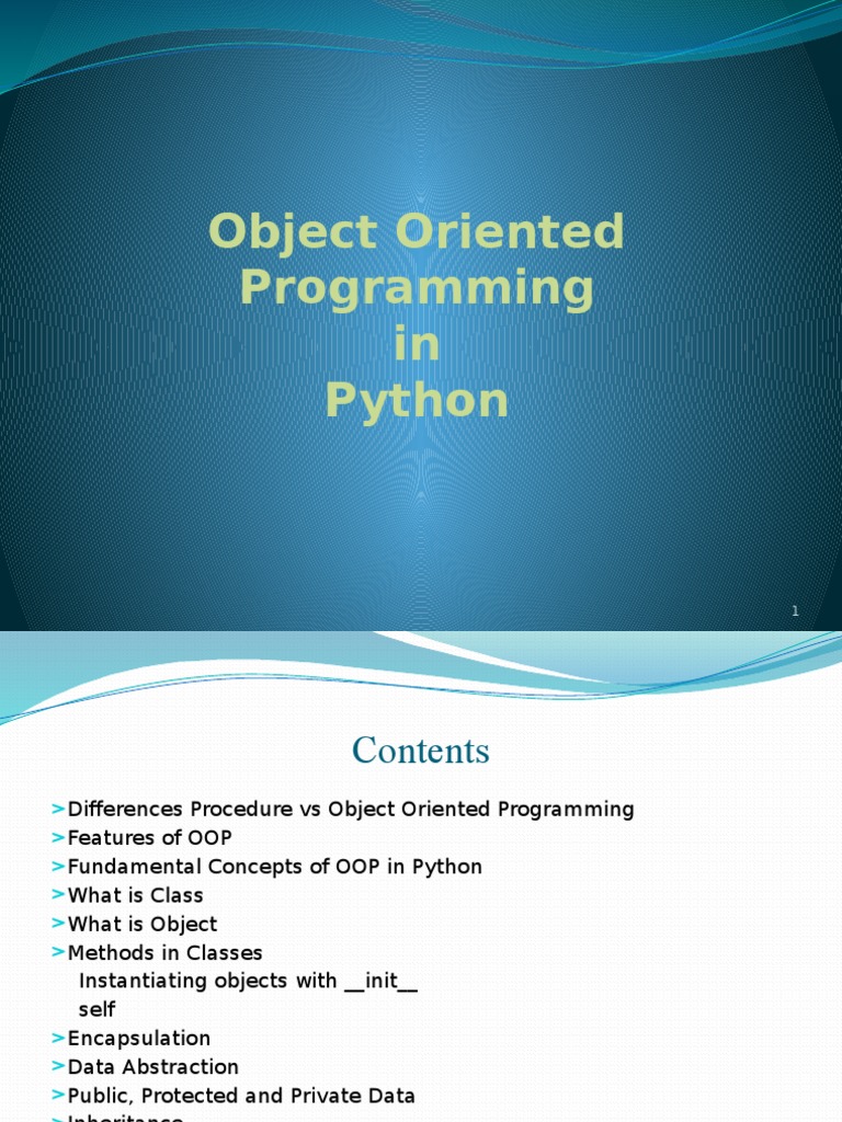 OOP Python | Object Oriented Programming | Class (Computer Programming)