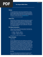 Mafia Game Rules and Instructions | PDF