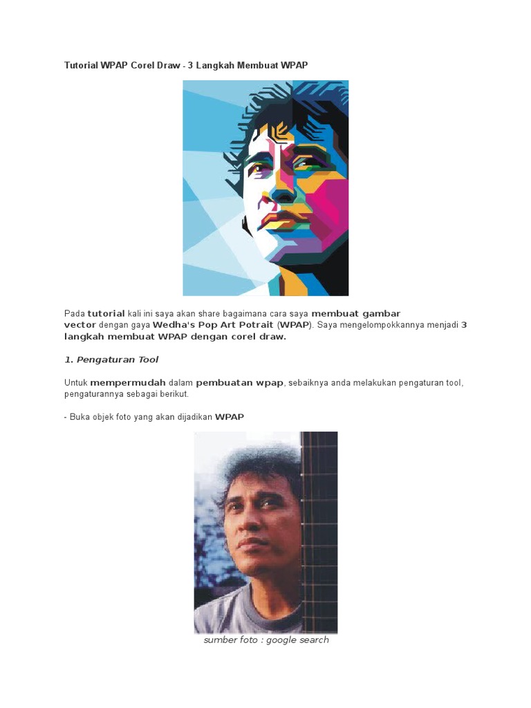 Tutorial WPAP Corel Drawfdf | PDF | Griya & Taman