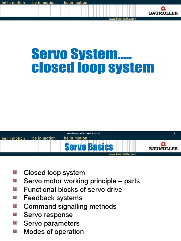 Topic 1 - Servo Technology | PDF | Servomechanism | Feedback