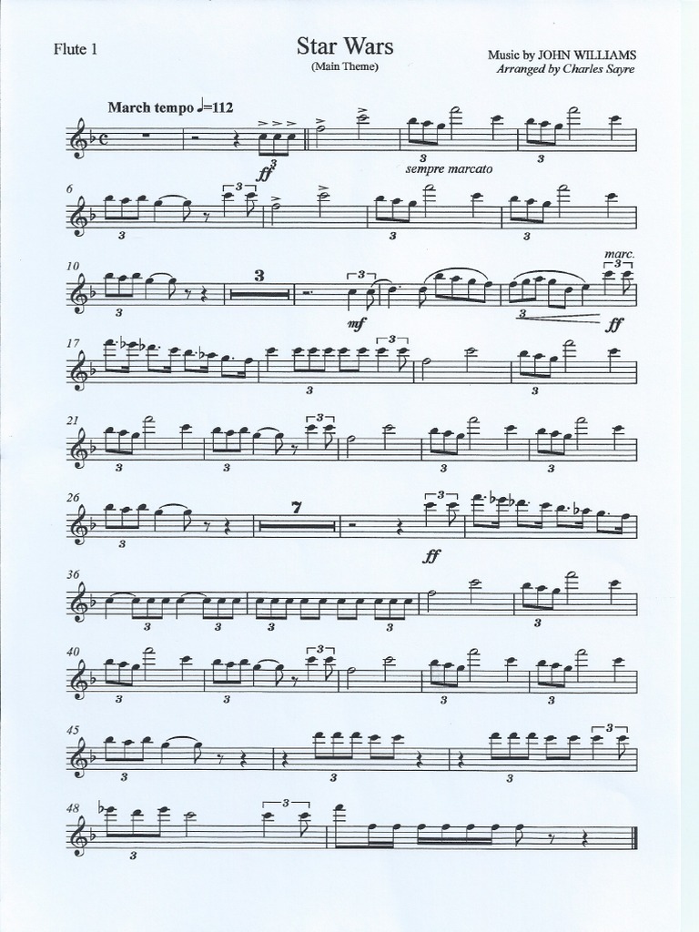 Star Wars Flute 1 | PDF