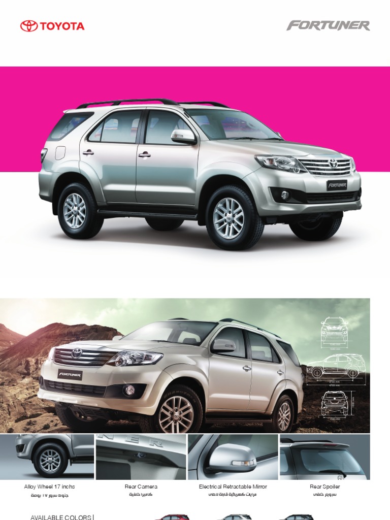 Toyota Fortuner | PDF | Vehicle Technology | Product Introductions