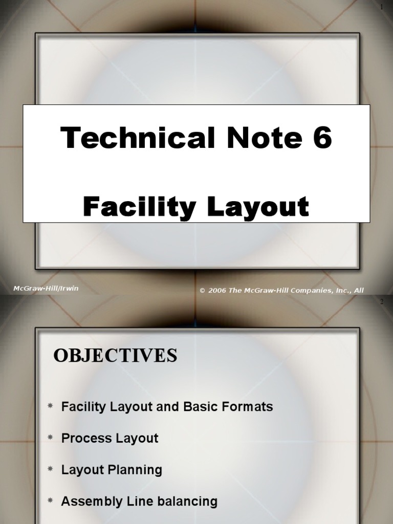 Technical Note 6: Facility Layout | Download Free PDF | Business | Computing And Information ...