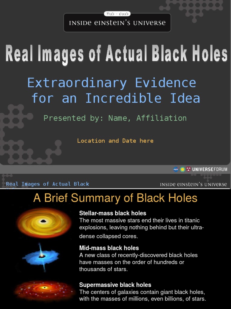 Black Hole Slideshow | PDF | Black Hole | Milky Way