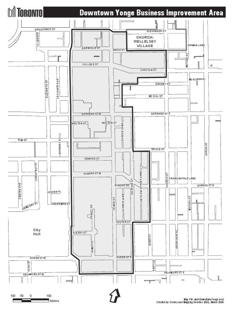 Downtown Yonge Business Area Map | PDF