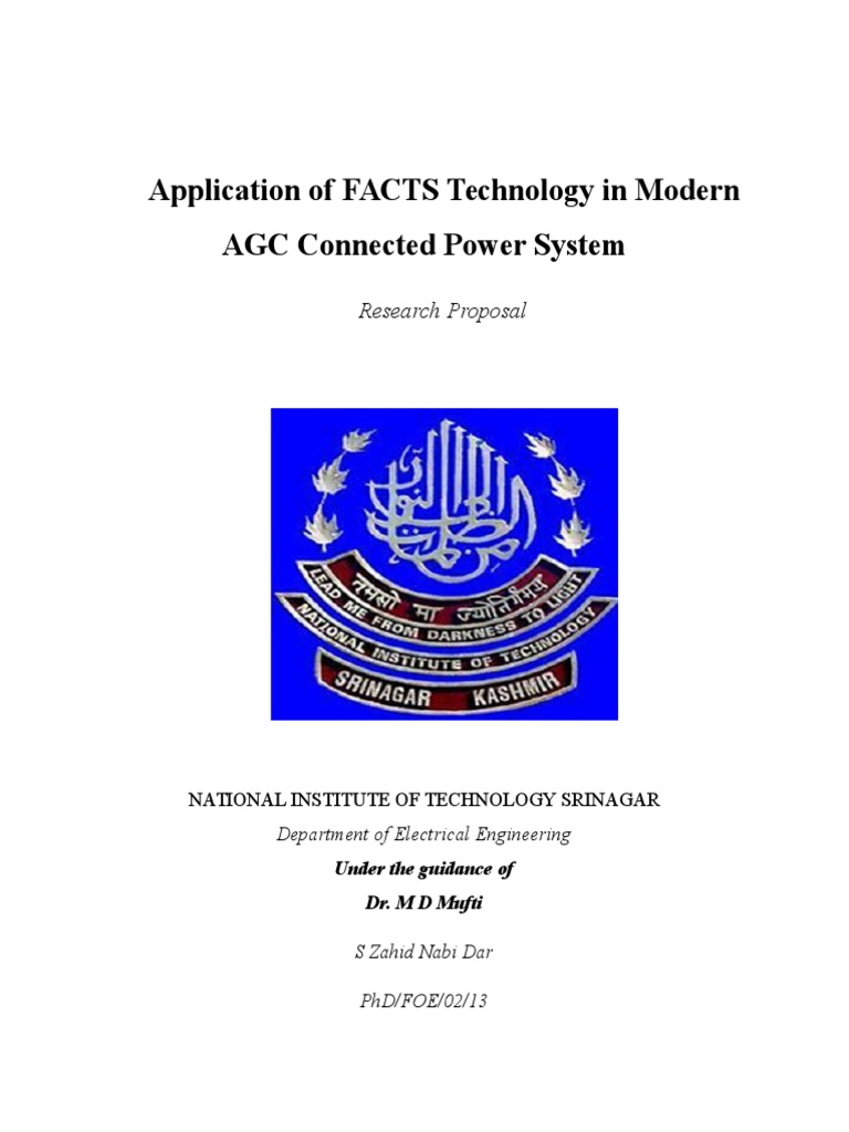 Application of FACTS Technology in Modern AGC Connected Power System ...