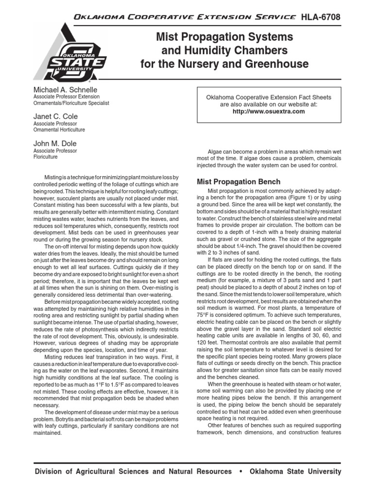 Mist Propagation Systems and Humidity Chambers For The Nursery and ...