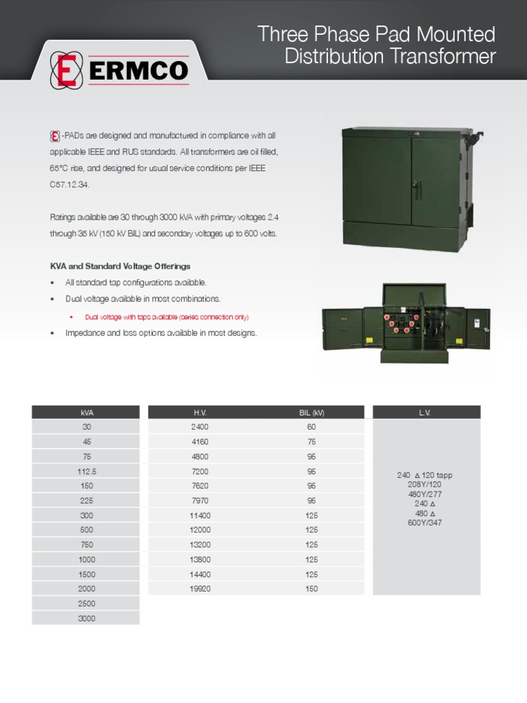 Three Phase Pad Mounted | Transformer | Electrical Engineering