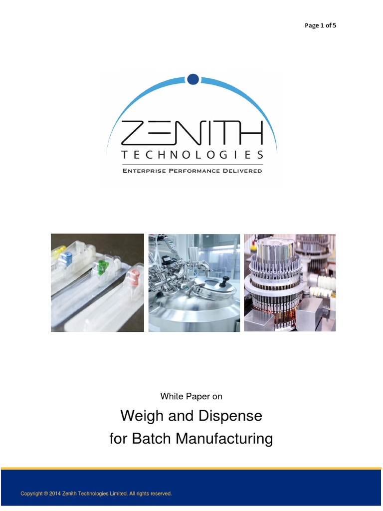 Weigh Dispense PDF | PDF | Enterprise Resource Planning | Business Process