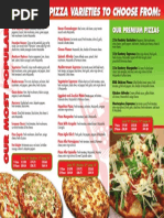 Pizza Inn Menu and Prices 2024 | PDF | Pizza | Beef
