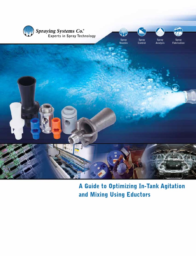 A Guide To Optimizing In-Tank Agitation and Mixing Using Eductors | PDF | Flow Measurement | Pump