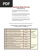 Teaching Style Survey Grasha Riechmann | PDF | Expert | Learning Styles