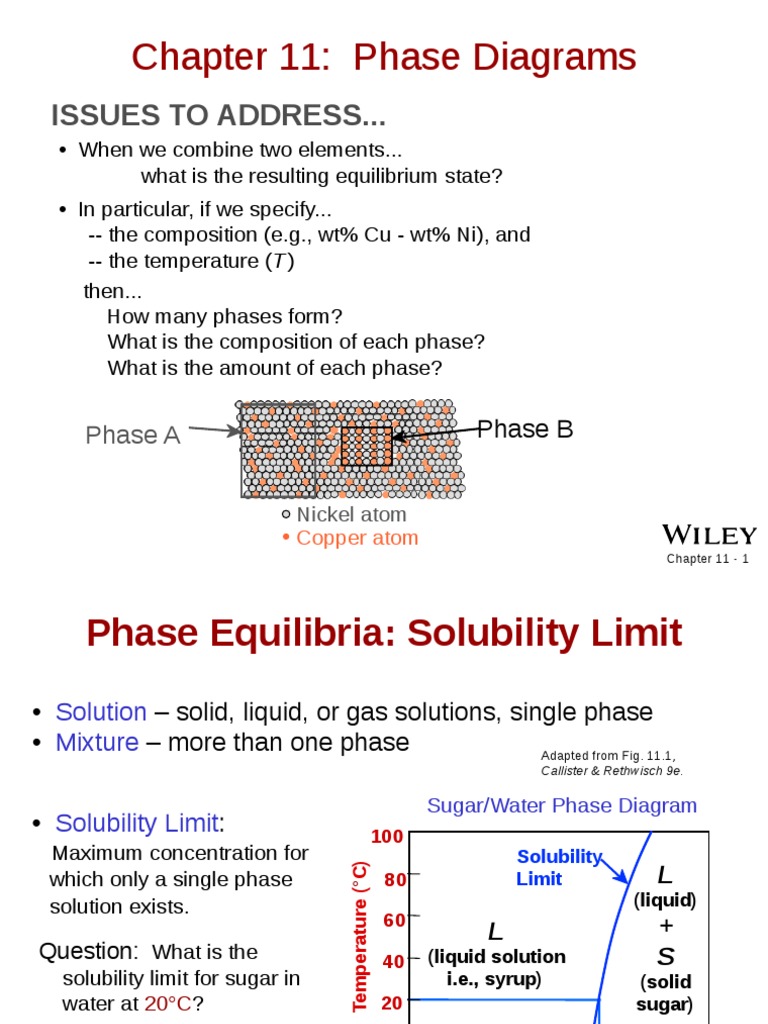 Phase Diagrams and Solubility Limits | PDF