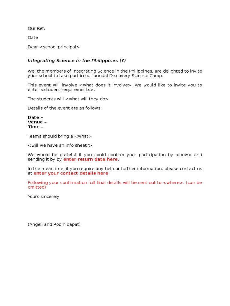 Integrating Science in The Philippines (?) : Date - Venue - Time | PDF