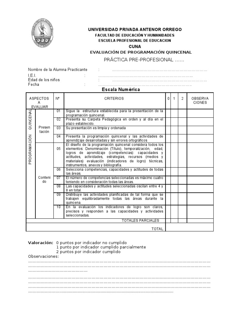 Instrumentos de Evaluaci - N Cuna | PDF | Aprendizaje | Adultos