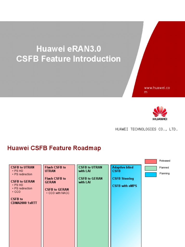 CSFB Feature Introduction | PDF | Lte (Telecommunication) | Radio ...