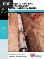 Concrete Pipe Installation Manual | PDF | Concrete | Pipe (Fluid ...