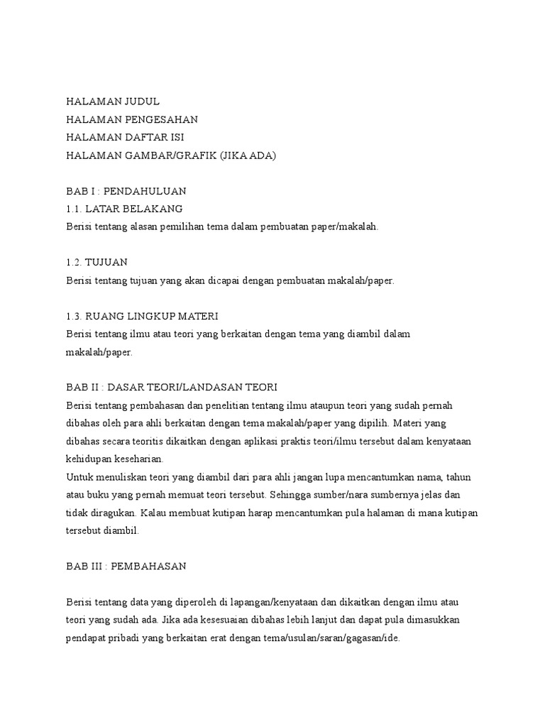 Contoh Outline Essay Writing Contoh Jol - Riset