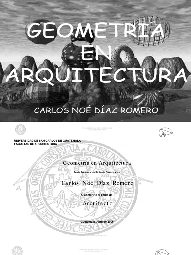 Tesis Usac, Geometria en Arquitectura | PDF | Euclides | Perpendicular