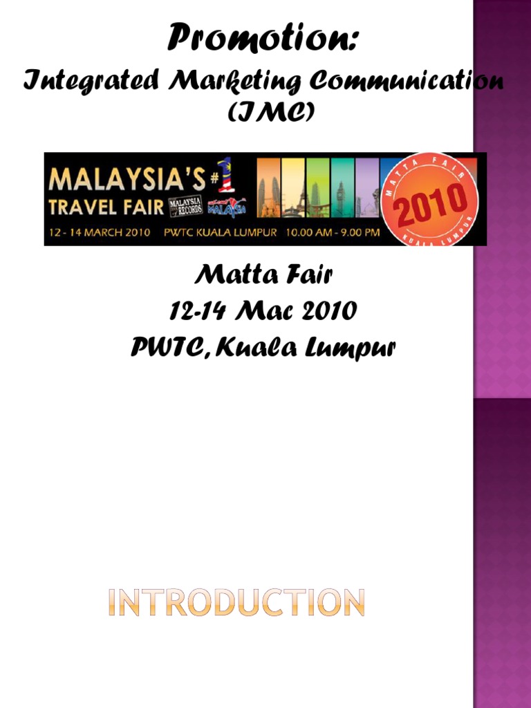MATTA Fair 2010: Integrated Marketing Strategies | PDF | Marketing ...