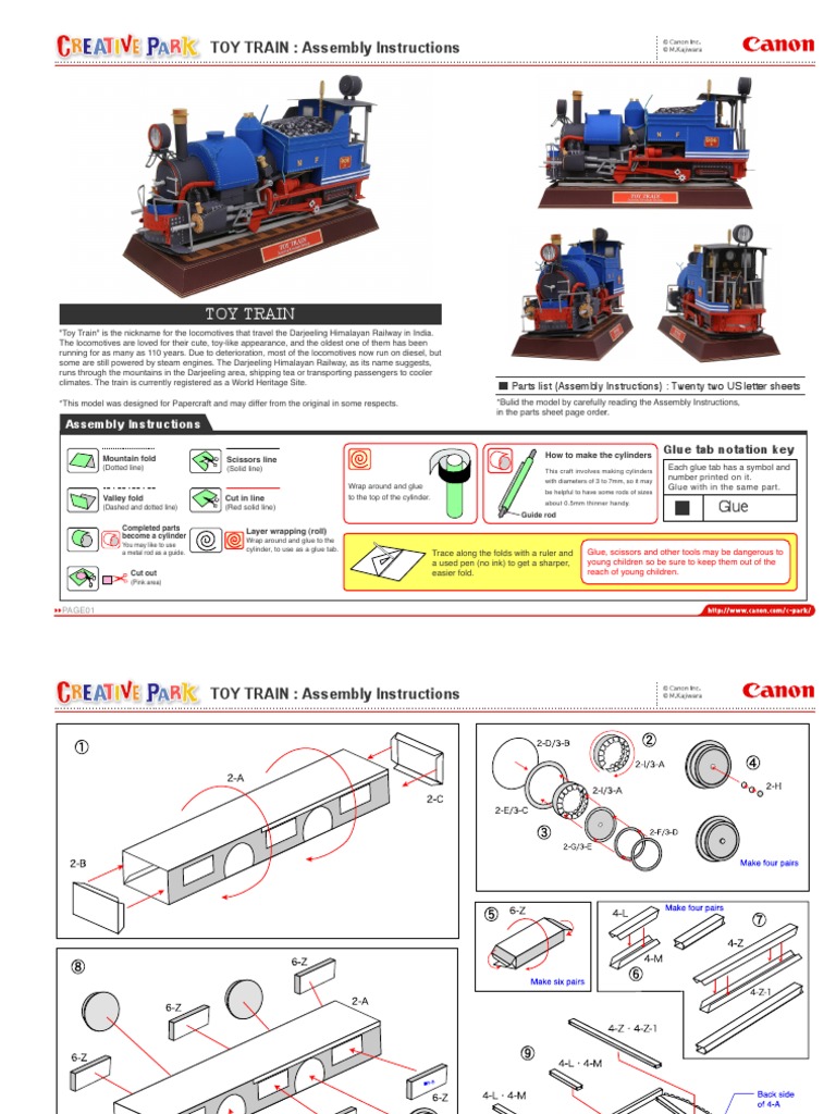 Paper Craft Train | PDF | Locomotives | Propulsion