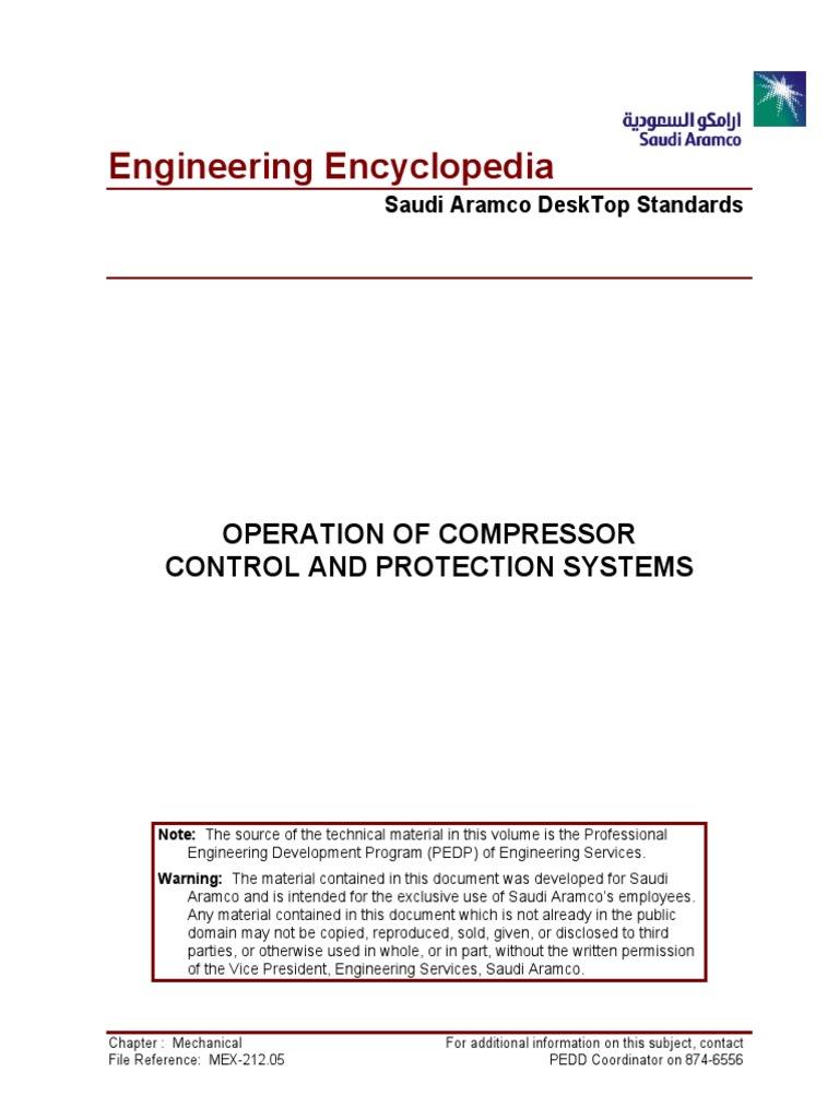 Operation of Compressor Control and Protection Systems | PDF | Gas ...