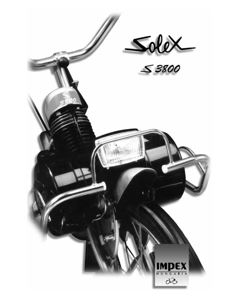 Solex Manual S3800 | PDF | Ignition System | Carburetor