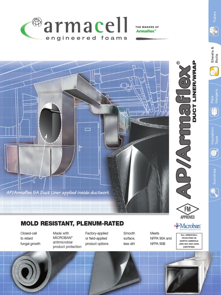AP Armaflex Duct Liner Wrap | Download Free PDF | Duct (Flow) | Thermal ...
