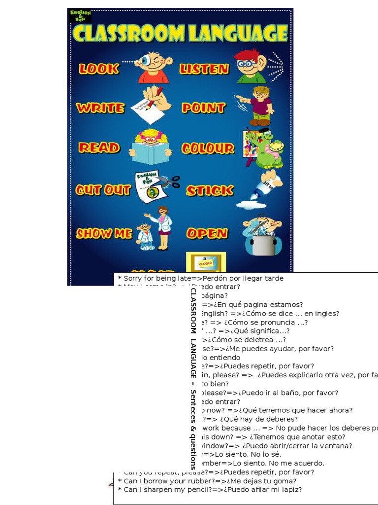 Classroom Language | PDF